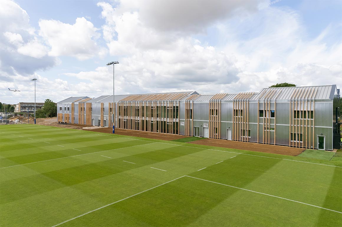 QPR Training Academy - Kalzip Coated Aluminium Roof